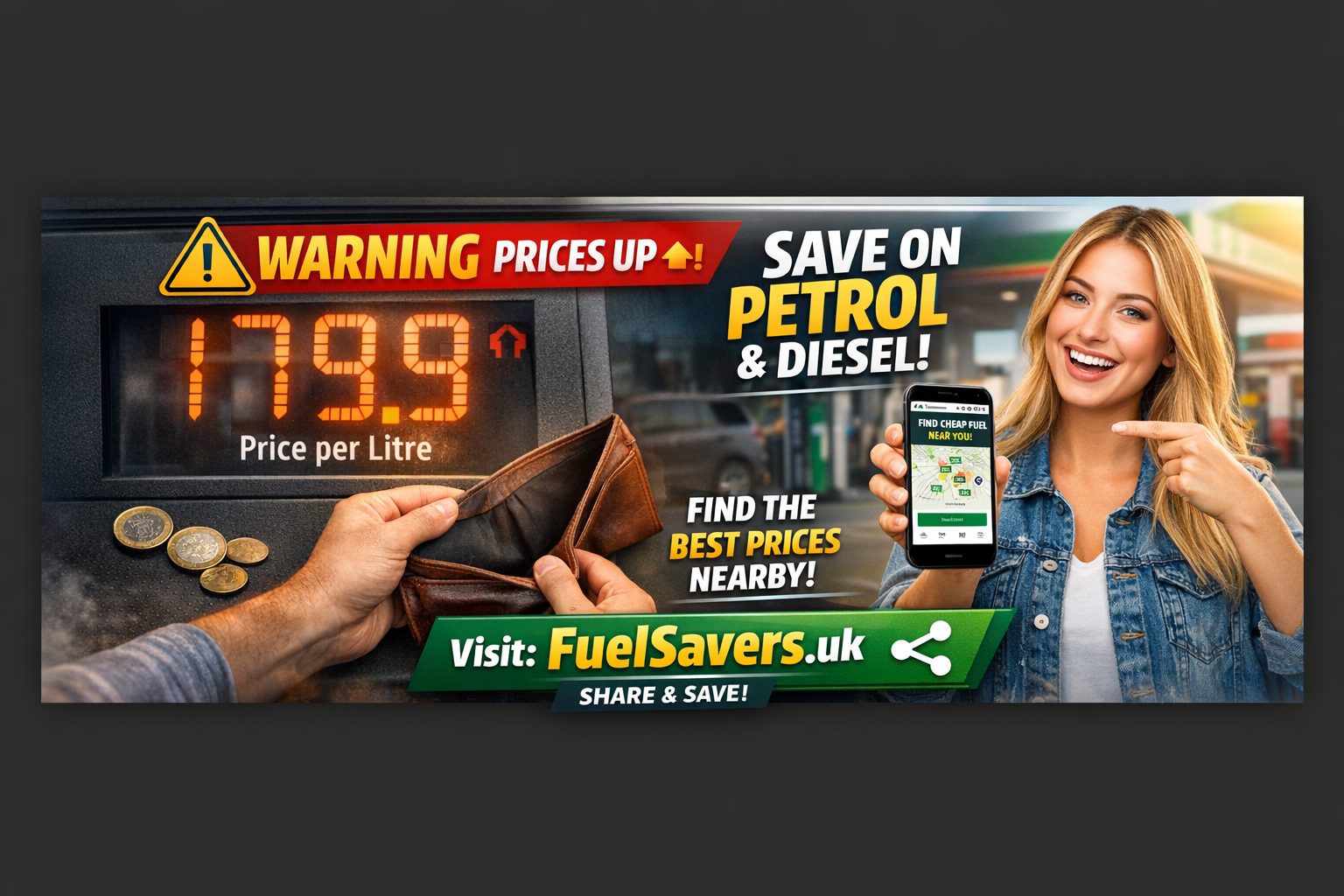 Fuel Savers UK – Live Petrol & Diesel Prices Near You